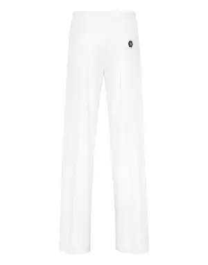 Philipp Plein Wool Wide Leg Trousers