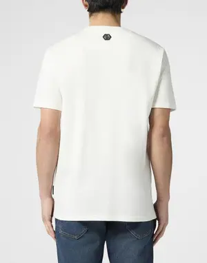 Philipp Plein Round Neck T-shirt Gummy Plein Stones - Offwhite