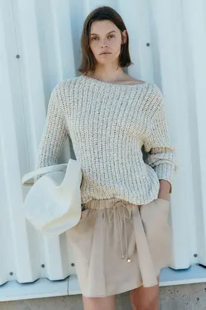 H&m Lyocell-blend Drawstring Skirt
