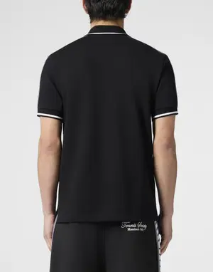 Philipp Plein Piquet Polo T-shirt Plein Tennis