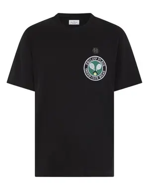 Philipp Plein Round Neck T-shirt Patch Tennis - Black