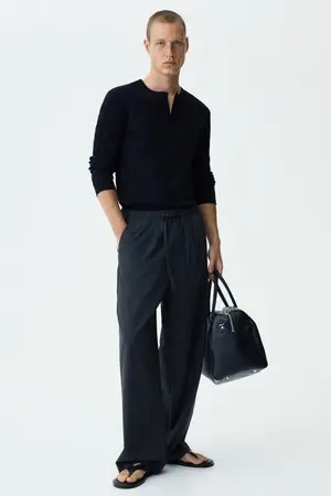 H&m Loose-fit Pants - Dark Gray