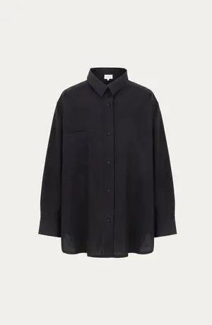 JUANA Lyricist Natural Oversized Shirt - Black