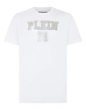 Philipp Plein Round Neck T-shirt College - White