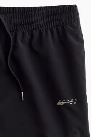 H&M Loose Fit Nylon Track Pants - Black/sport 92