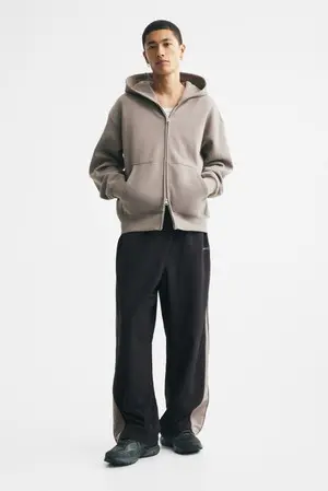 H&M Loose-fit Nylon Track Pants - Black/sport 92