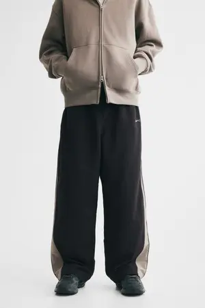 H&M Loose-fit Nylon Track Pants - Black/sport 92