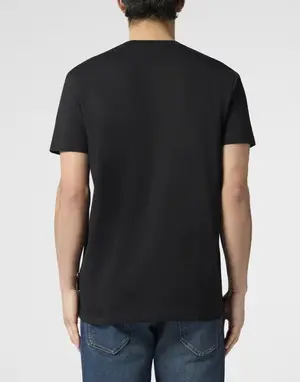 Philipp Plein Round Neck T-shirt Tennis Flamingo Patch