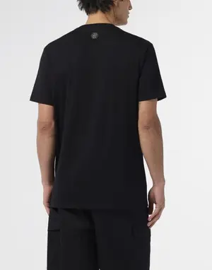 Philipp Plein Round Neck T-shirt Red Skull Skull