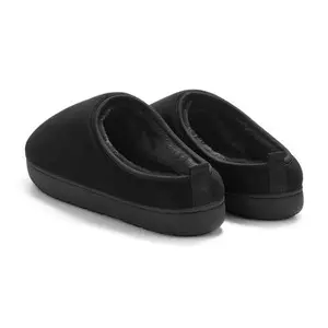 ALPINE NORTH Canmoreinsulated Faux Suede Slippers - Black