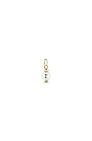 UNODE50 18k -plated Charm With White Pearl