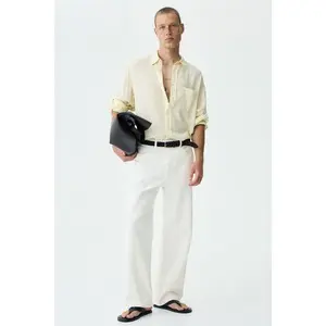 H&M Relaxed-fit Cotton Pants - White