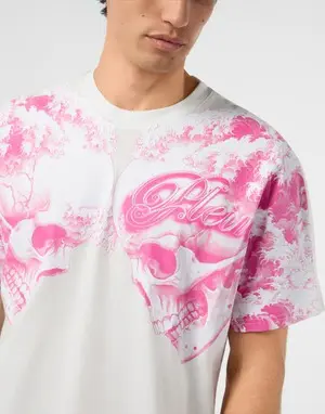 Philipp Plein Round Neck T-shirt Ceramic Skulls