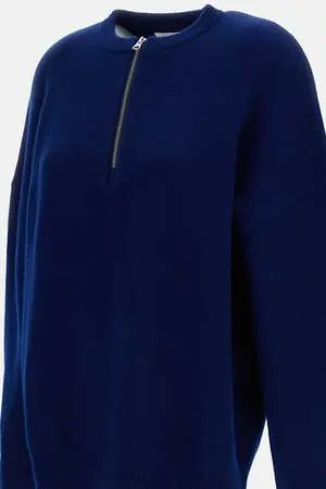 Extreme Cashmere N.496 Crew Neck Zip Sweater - Blu