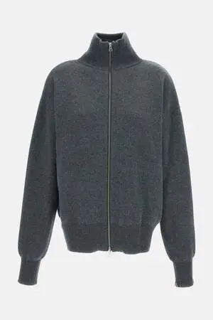 Extreme Cashmere N.319 Sporty Cardigan With Zip Xtra Out - Grey