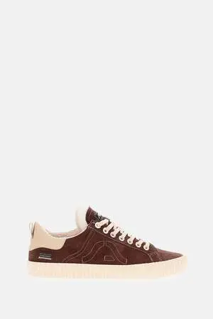 SPRINGA Wavy Suede Sneakers - Brown