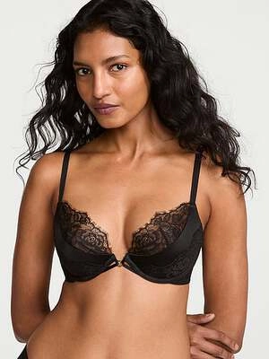 Victoria's Secret Very Sexy Low-cut Push-up Bra Black