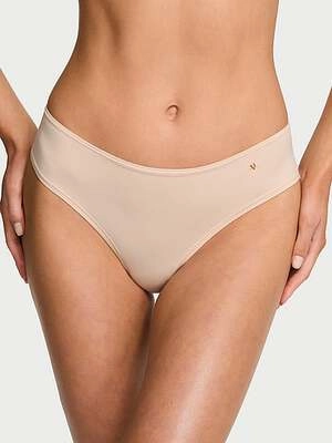 Victoria's Secret Love Cloud Mid-rise Thong Panty - Beige
