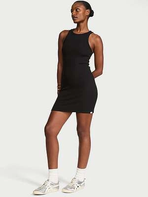 Victoria's Secret Angel Essentials Vs Iconic Rib Racerback Tank Dress - Black