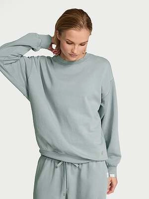 Victoria's Secret Angel Essentials Iconic Fleece Crewneck Sweatshirt - Grey