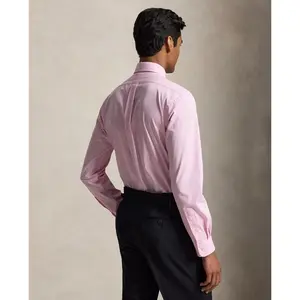 Ralph Lauren Classic Fit Striped Stretch Poplin Shirt - Pink/white
