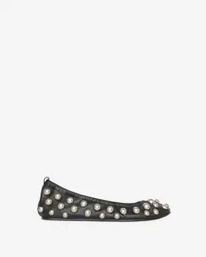Isabel Marant Étoile Belna Studded Ballet Flats - Black