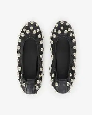 Isabel Marant Étoile Belna Studded Ballet Flats - Black