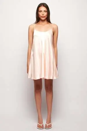 SWF Scoop Neck Slip Mini Dress - Rose Clay