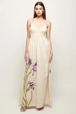 SWF Shirred Maxi - Violet Muse