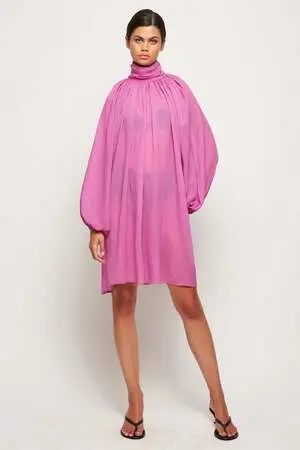 SWF Sheer Balloon Sleeve Mini - Eclipse Violet
