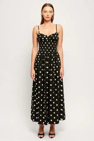 SWF Smocked Bustier Midi Dress
