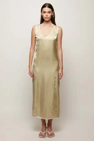 SWF V Neck Midi - Kiwi