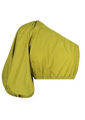 SWF Exaggerated One Shoulder Crop - Pear