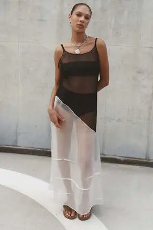 SWF Asymmetric Sheer Maxi - Echo