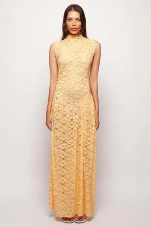 SWF High-neck Lace Maxi Dress
