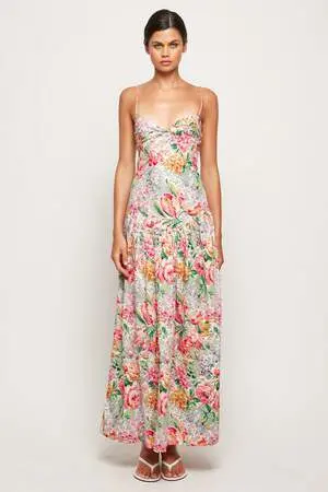 SWF Fitted Midi - Golden Bloom