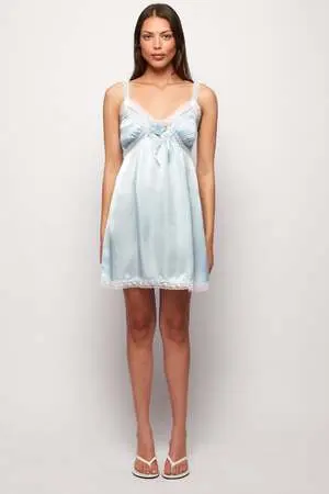 SWF Lace Detail Empire Mini - Azure