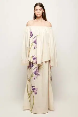 S/W/F BOUTIQUE - INTERNATIONAL Relaxed Split Maxi Skirt - Violet Muse