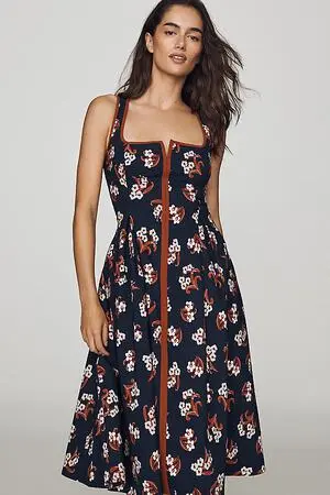 Maeve Arlette Midi Dress Sarah Cliff