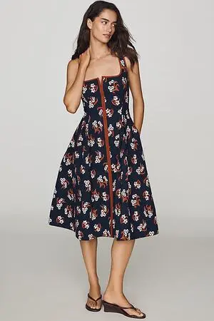 Maeve Arlette Midi Dress Sarah Cliff