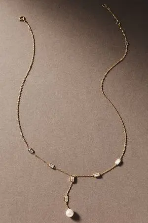 Nadri Bianca Lariat Necklace
