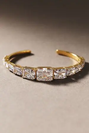 Nadri Naomi Graduated Crystal Cuff Bracelet
