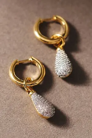 Nadri Pavé Huggie Earrgs