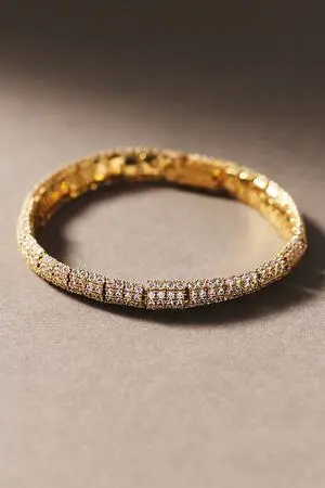 Nadri Crushed Pavé Dome Bracelet