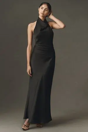MARE MARE Isabella High-neck Maxi Dress - Black
