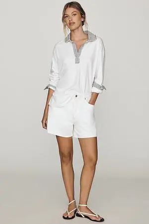 RAGABOND Studio Cotton Pstripe Contrast Polo Top