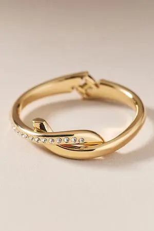 Anthropologie Twisted Crystal Bracelet