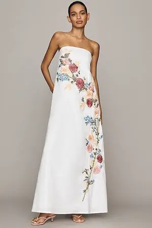 Mac Duggal Embroidered Len Dress
