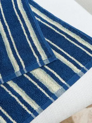Ralph Lauren Striped Cotton-terry Beach Towel