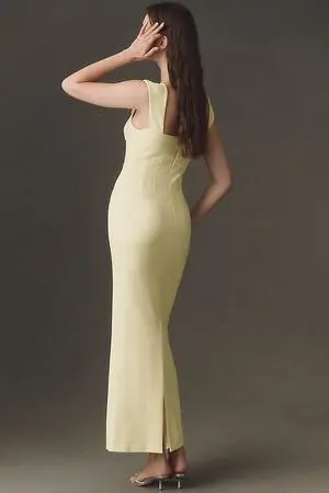 Bhldn Square-neck Corset Maxi Dress